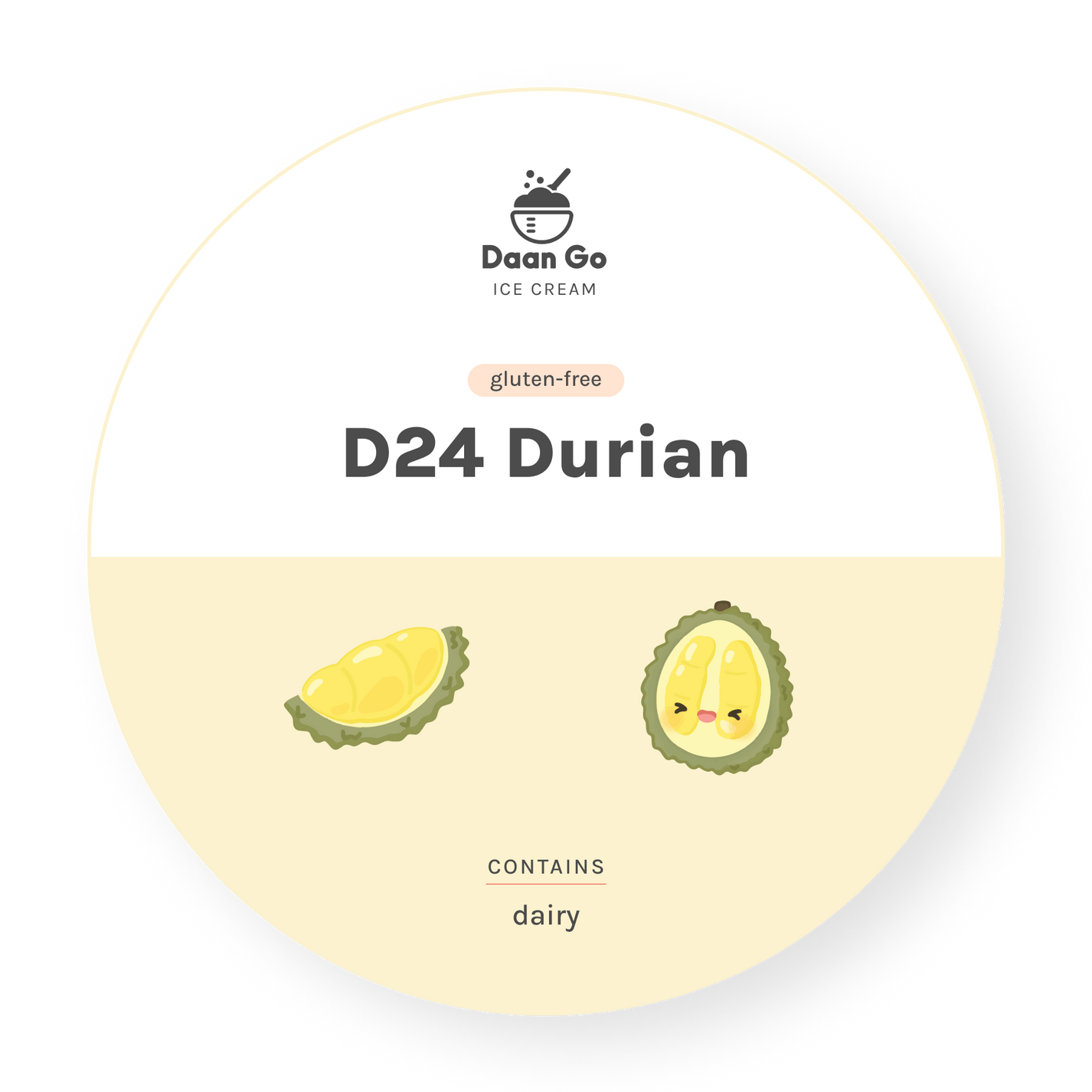 Premium D24 Durian Ice Cream – Daan Go Cake Lab | Vancouver