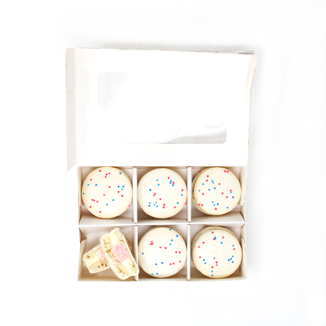 Macarons - Gender Reveal by Daan Go Cake Lab – Daan Go Cake Lab | Vancouver